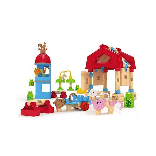 Mega Bloks Wood Creations Farm Building System