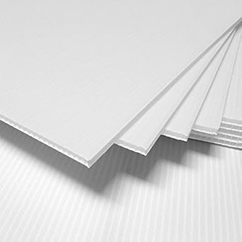 Amazon.com: Corrugated Plastic 24" x 48" 4mm White Blank Sign Sheets ...
