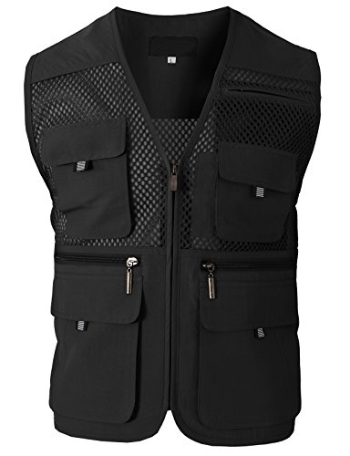 H2H Mens Casual Work Utility Hunting Travels Sports Mesh Vest With ...