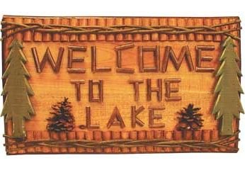 Welcome to the Lake Yard Sign - FindGift.com