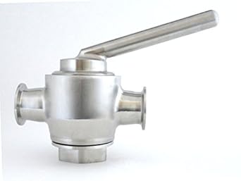 Manual 2-Way Stainless Steel Sanitary Plug Valve 1.5 inch with Tri ...