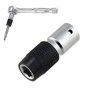 Bit Adapter - 1/4" to 1/4" - Turn Any Ratchet Into a Driver! Now with ...