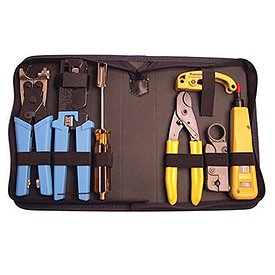 Platinum Tools 90124 Pro Twisted Pair and Coax Termination Kit with Zip ...