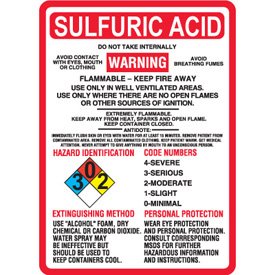 Sulfuric Acid Hazardous Material Sign: Amazon.com: Industrial & Scientific