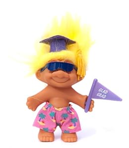 Amazon.com: My Lucky GLAD GRAD Mini 3.5" Graduation Troll Doll (Blonde ...