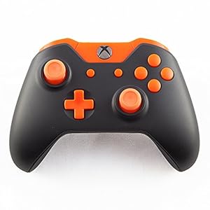 Amazon.com: Matte Black with Orange Xbox One Controller Parts Kit ...