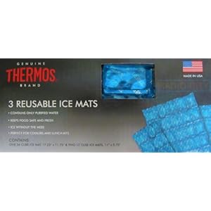 Genuine Thermos Brand 3 Reusable Ice Mats Contains 36 Cube Ice Mats | eBay