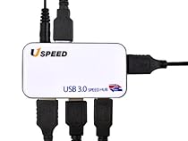 Cheap Uspeed Superspeed USB 3.0 HUB 4 port with USB3.0 Cable and Power ...