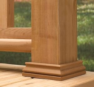 6x6 Cedar Traditional Post Base Trim - Decking Caps - Amazon.com