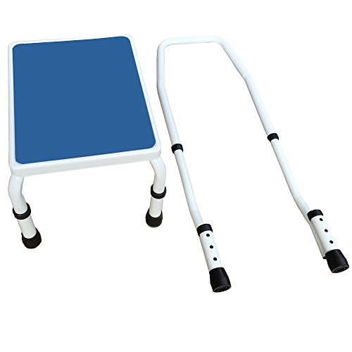 AdjustaStep(tm) Deluxe Step Stool/Footstool with Handle/Handrail ...