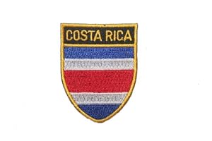 Amazon.com: Costa Rica Country Flag OVAL SHIELD Embroidered Iron on ...