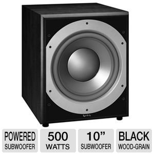 Infinity Primus PS410 10-Inch 300-Watt Powered Subwoofer (Black ...