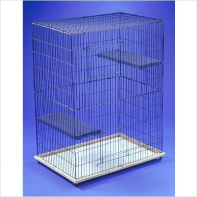 #!Cheapest General Cage Cat Domain Crate w Wooden Base, 36″ x 24″D x 48 ...