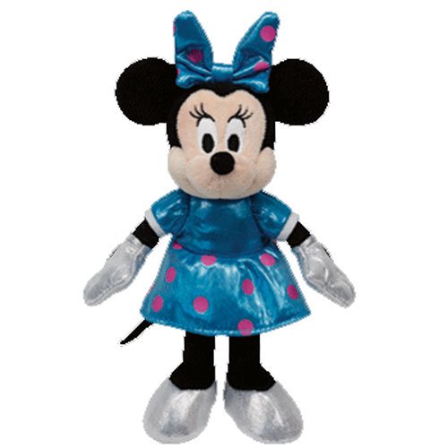 TY Beanie Baby - Minnie Mouse - Teal Sparkle - 6 Inch by Ty at the T.A ...