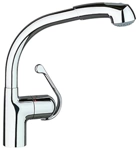 GROHE 33 737 000 Ladylux Plus Dual Spray Pull-Out Kitchen Faucet ...