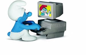 Amazon.com: Schleich Computer Smurf Desktop Figurine: Toys & Games