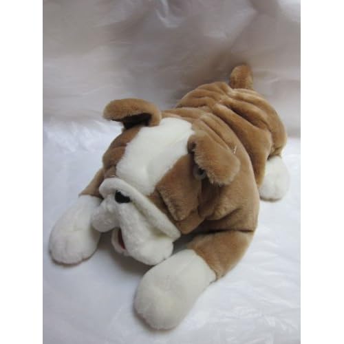 Amazon.com : Folkmanis Folktails English Bulldog Hand Puppet 16" Plush ...