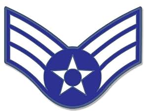Amazon.com: Air Force Rank SENIOR AIRMAN Chevron Shaped Sticker: Automotive