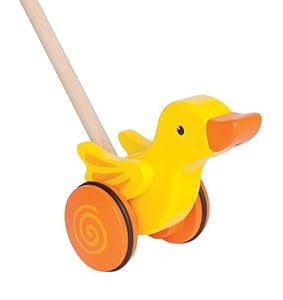 Amazon.com: Hape - Duck Wooden Push and Pull Toy: Toys & Games