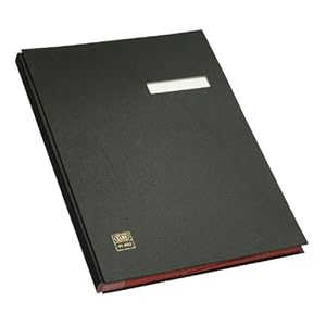 Amazon.com : Elba 41403SW Signature Folder for DIN A4 PVC Black ...