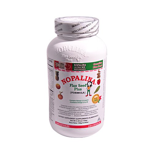 Nopalina - Flax Seed Plus Formula - 240 Capsules