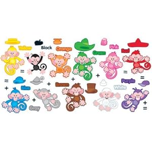 Amazon.com : Color Monkeys Mini Bulletin Board Set : School Classroom ...