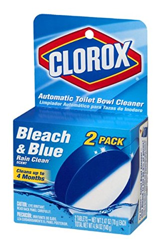 Clorox Bleach & Blue Automatic Toilet Bowl Cleaner Rain Clean Scent - 2 ...