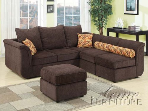 SAVE ON #! Acme 15230 Caisy Chenille Fabric Sectional Sofa Set ...