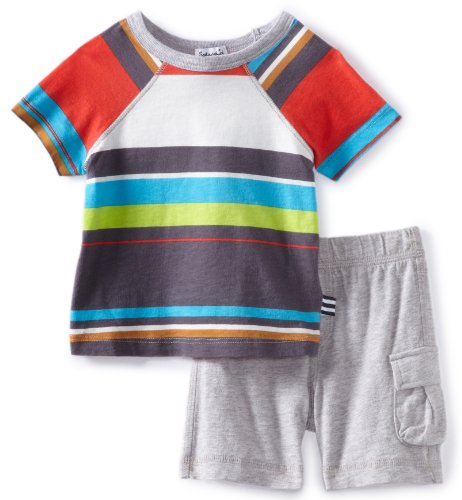 Splendid Littles Baby-Boys Infant Canyon Stripe Tee, Tribe, 3-6 Months ...