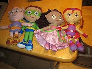 Amazon.com: Super Why PBS Kids 8" Plush Toy Dolls Set of 4 w/Alpha Pig ...