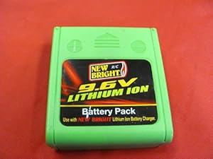 Amazon.com: New Bright R/C 9.6 Volt Lithium Ion Battery Pack 9.6V: Toys ...