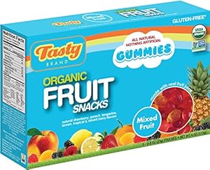 Amazon.com : Tasty Brand Organic Fruit Snacks, Mixed Fruit Flavors, 4 ...