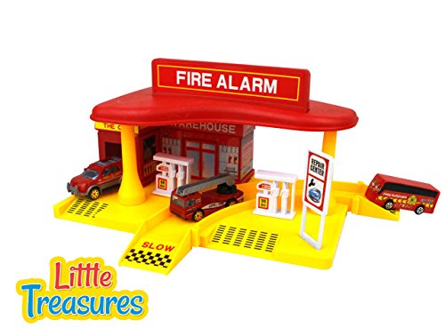 Super Service Fire Station fire alarm emergency rush toy set Home ...