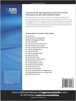 SAS Certification Prep Guide: Base Programming for SAS 9, Third Edition ...