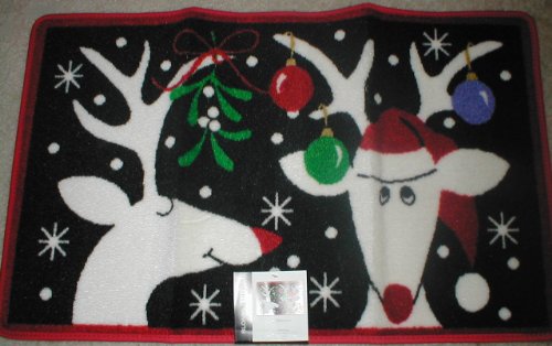 Silly Reindeer Christmas Rug - FindGift.com