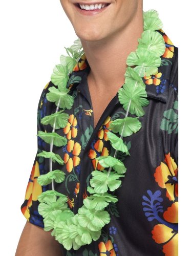 Opiniones de Bright Hawaiian Lei, Hawaiian Luau Fancy Dress, Unisex ...