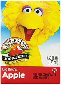 Amazon.com : Apple & Eve Sesame Street Big Bird's Apple Juice 4.23 fl ...