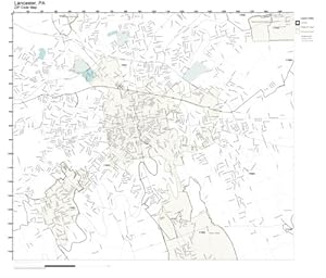 Amazon.com - ZIP Code Wall Map of Lancaster, PA ZIP Code Map Laminated ...