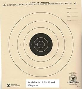 Amazon.com : DOMAGRON 50 Foot Timed and Rapid Fire Pistol Target ...
