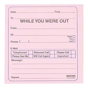 Amazon.com : Rediform While You Were Out Mega Cube, 4 x 4 Inches, 512 ...