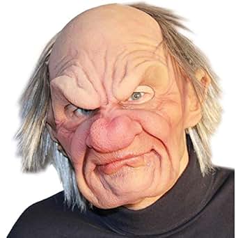 Amazon.com: Super Soft Grumpy Old Man Mask: Costume Masks: Clothing