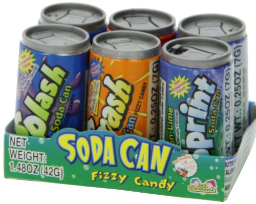 Soda Pop Fiz Candy Mini Cans, Kidsmania