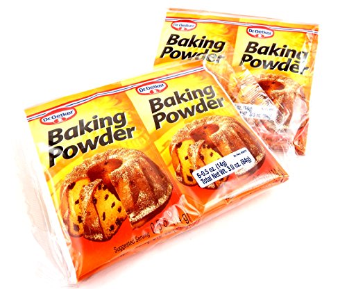 Dr. Oetker Baking Powder, 0.5 oz Packets in a BlackTie Box (Pack of 12 ...