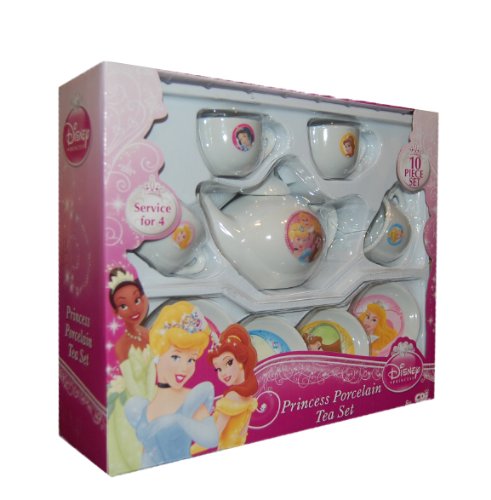 Disney Princess Porcelain Tea Set - 10 Piece Set, Serves 4, Free ...