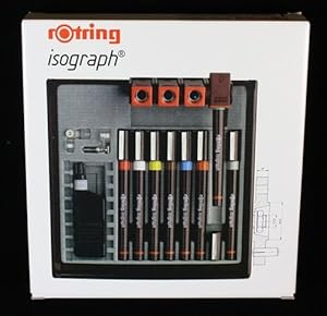 Rotring Isograph 8 Technical Pen Master set 0.1, 0.2, 0.3, 0.4, 0.5, 0. ...