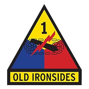 Amazon.com : US Army - 1st Armored Division Old Ironsides Patch Decal ...