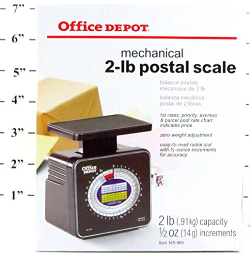 Office Depot 2-lb Mechanical Postal Scale Supplies Shipping Supplies Scales