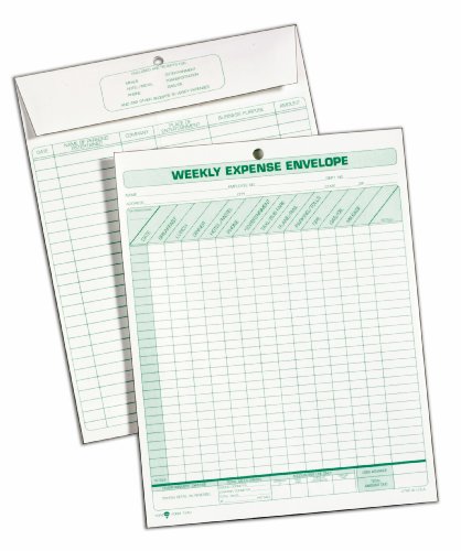 TOPS Weekly Expense Envelope, 8-1/2 X 11, 20 Envelopes Per Pack (1242 ...