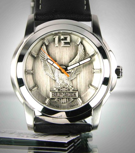 Harley-Davidson® Bulova® Men’s Watch. Raise pewter dial. 76A12 « Buy ...