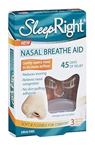 Amazon.com: Sleep Right Nasal Breathe Aid 3 CT (Pack of 12): Health ...